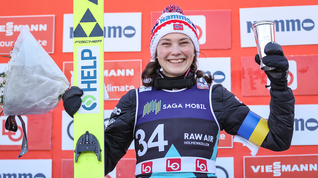 FIS | Silje Opseth celebrates on the Holmenkollen