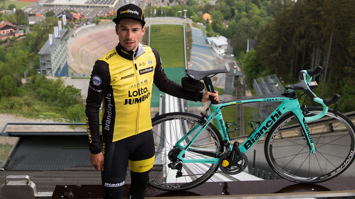 FIS | Professional cyclist Primoz Roglic back at the hill