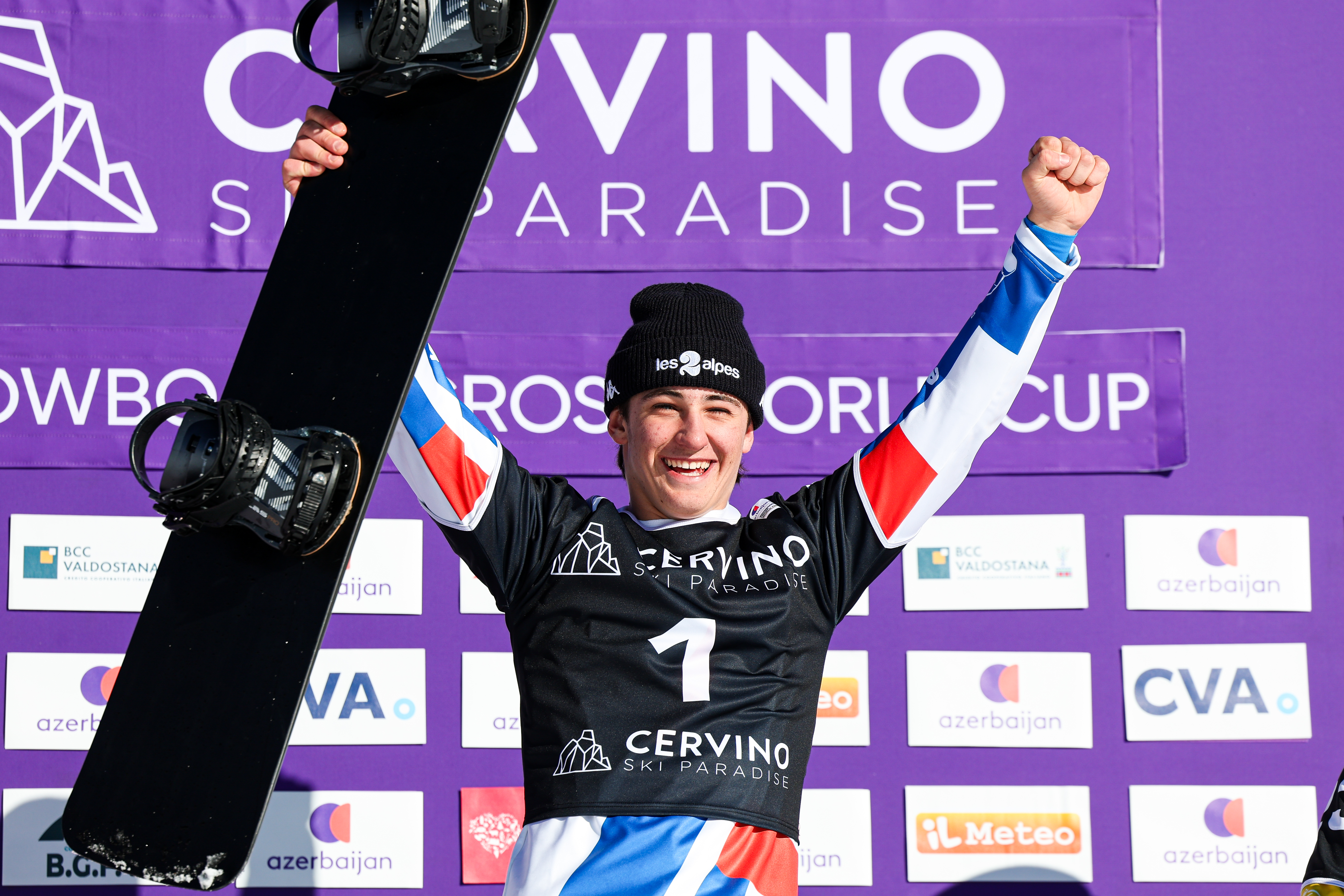 FIS | French joy in Cervinia as Jonas Chollet claims debut Snowboard ...