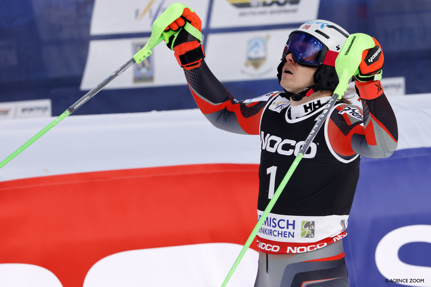 FIS | Kristoffersen wins the first slalom World Cup after the Olympics